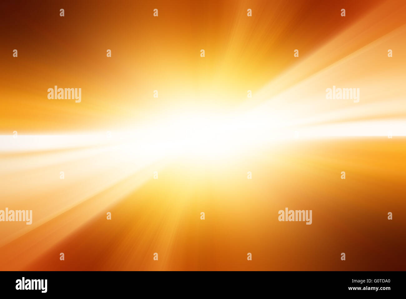 Bright white flash on a orange background Stock Photo - Alamy