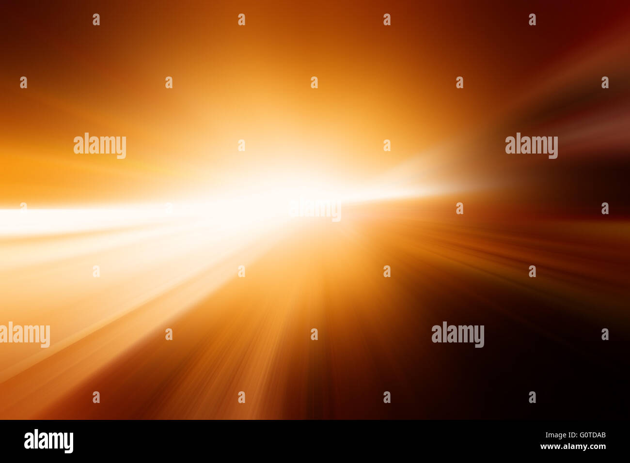 Bright white flash on a orange background Stock Photo - Alamy