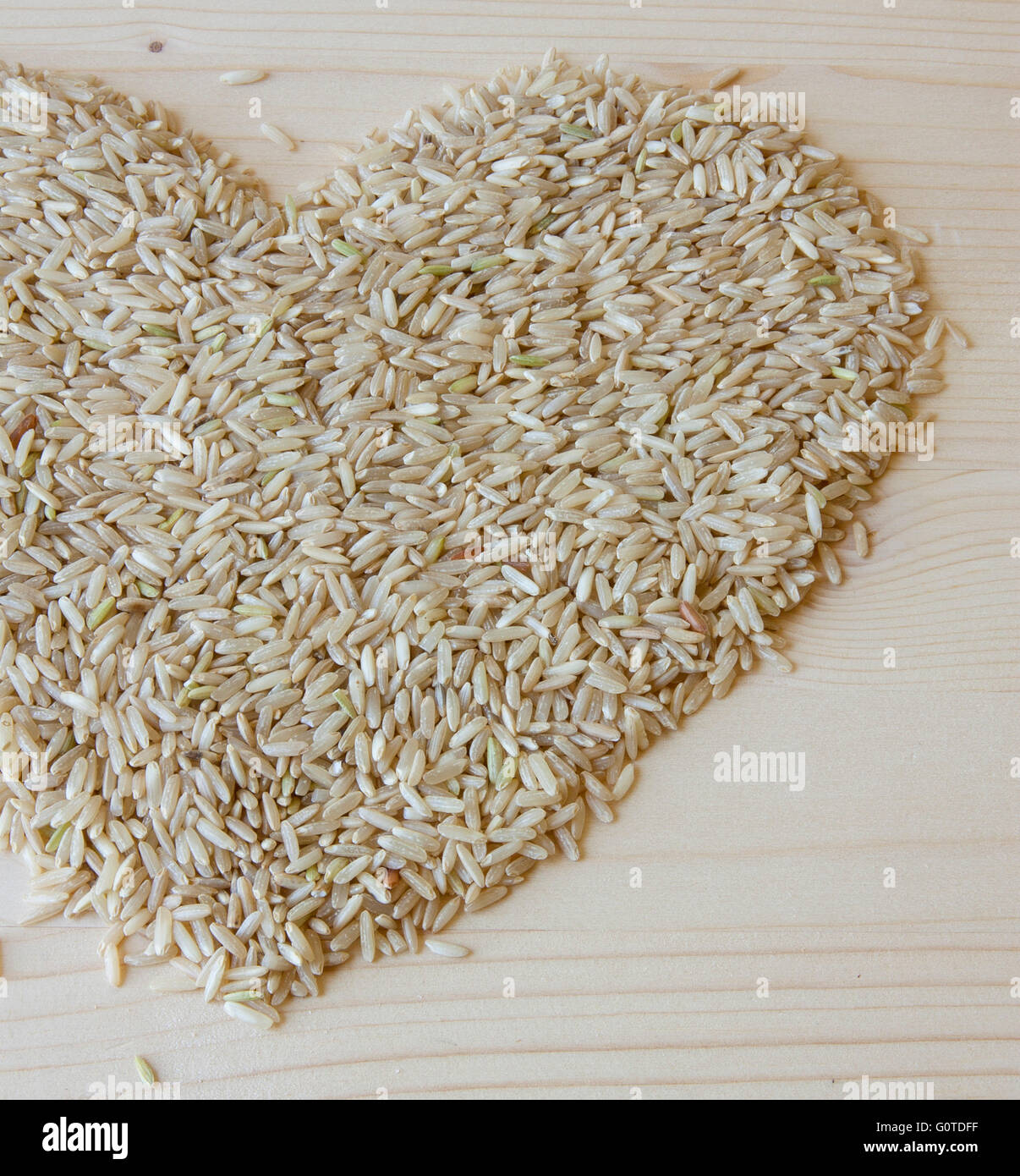 Brown rice heart hi-res stock photography and images - Alamy