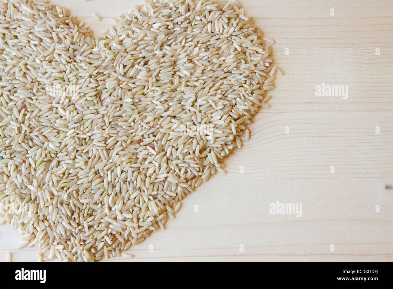 Brown rice heart hi-res stock photography and images - Alamy