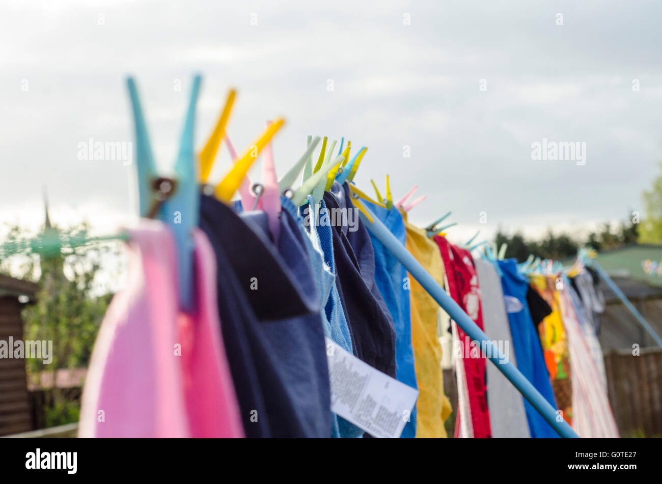 Washing drying hi-res stock photography and images - Alamy