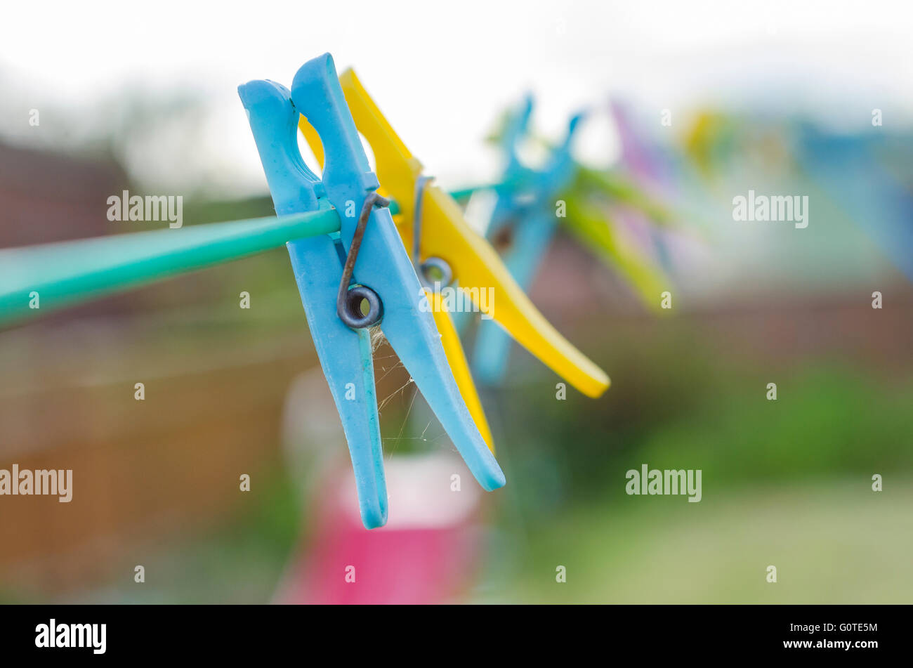 Empty washing line hi-res stock photography and images - Alamy