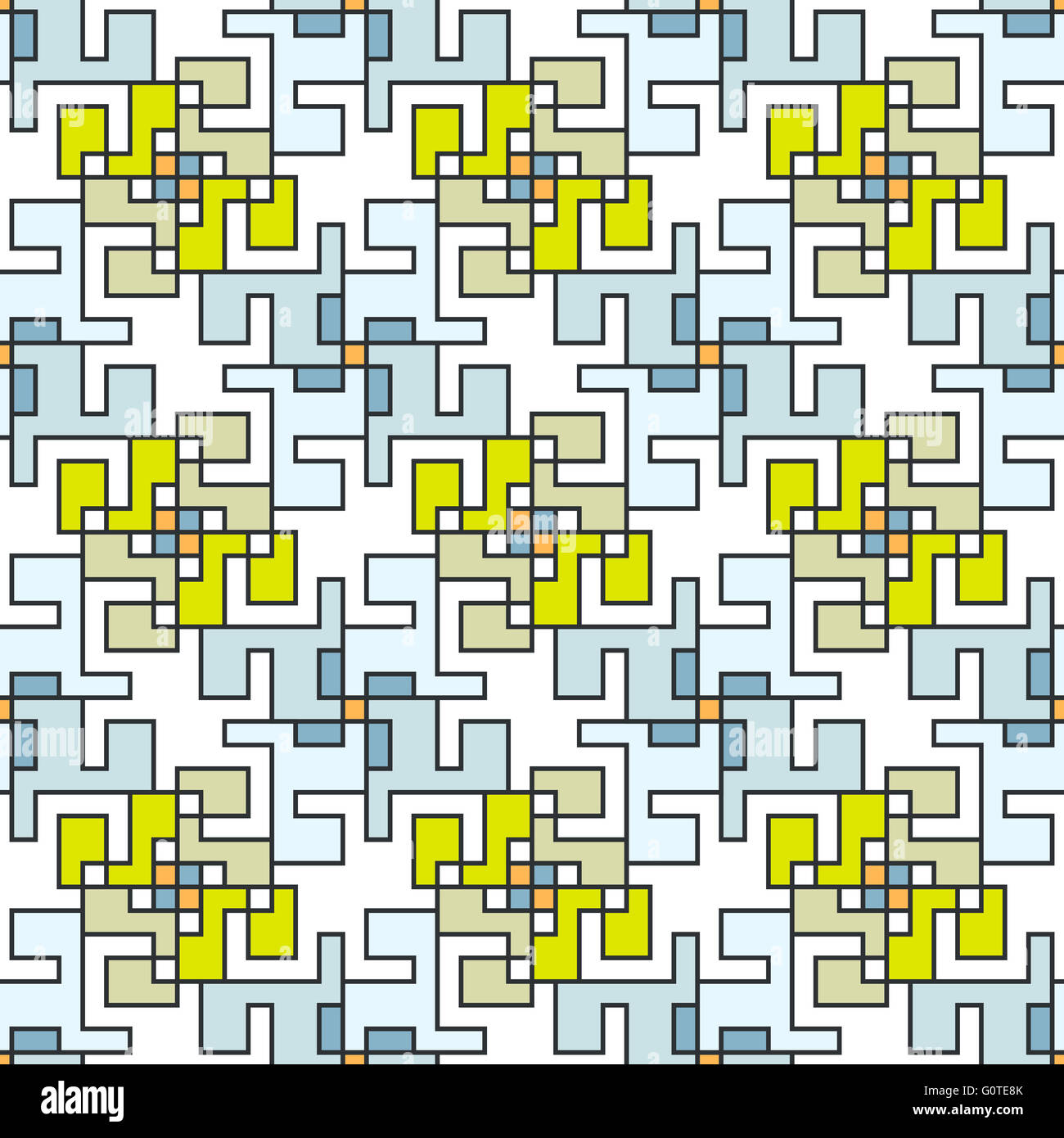 Geometric Abstract Seamless Pattern Linear Motif Background Decoration