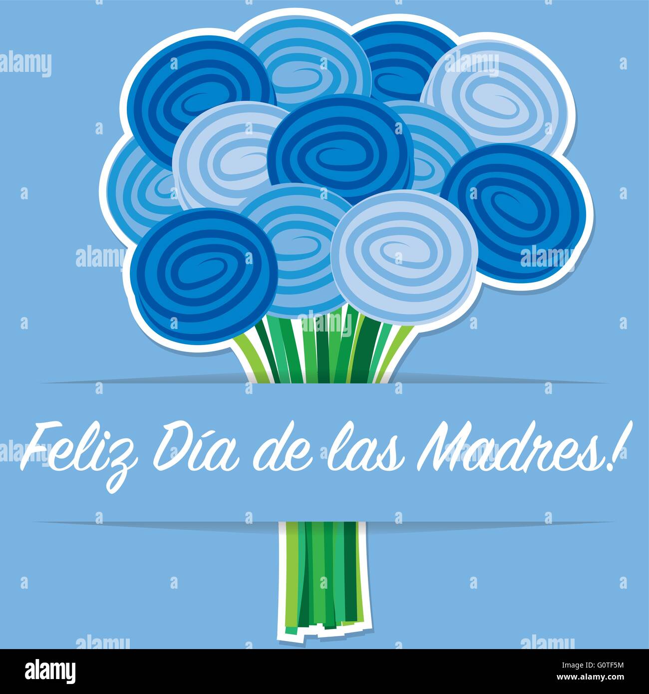 Spanish Rose Mother's Day card in vector format Stock Vector Image ...