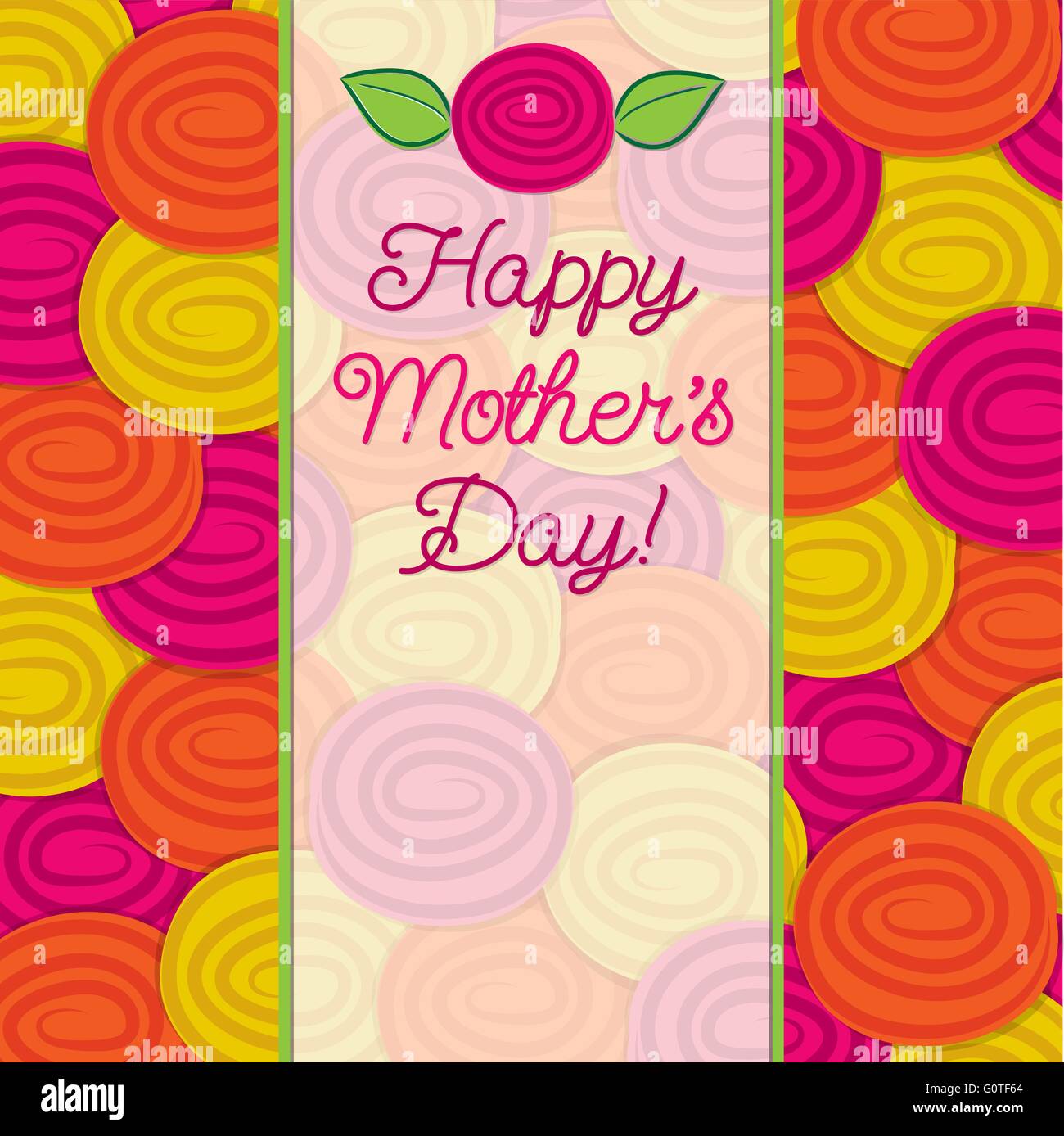 Rose Mother's Day card in vector format Stock Vector Image & Art - Alamy