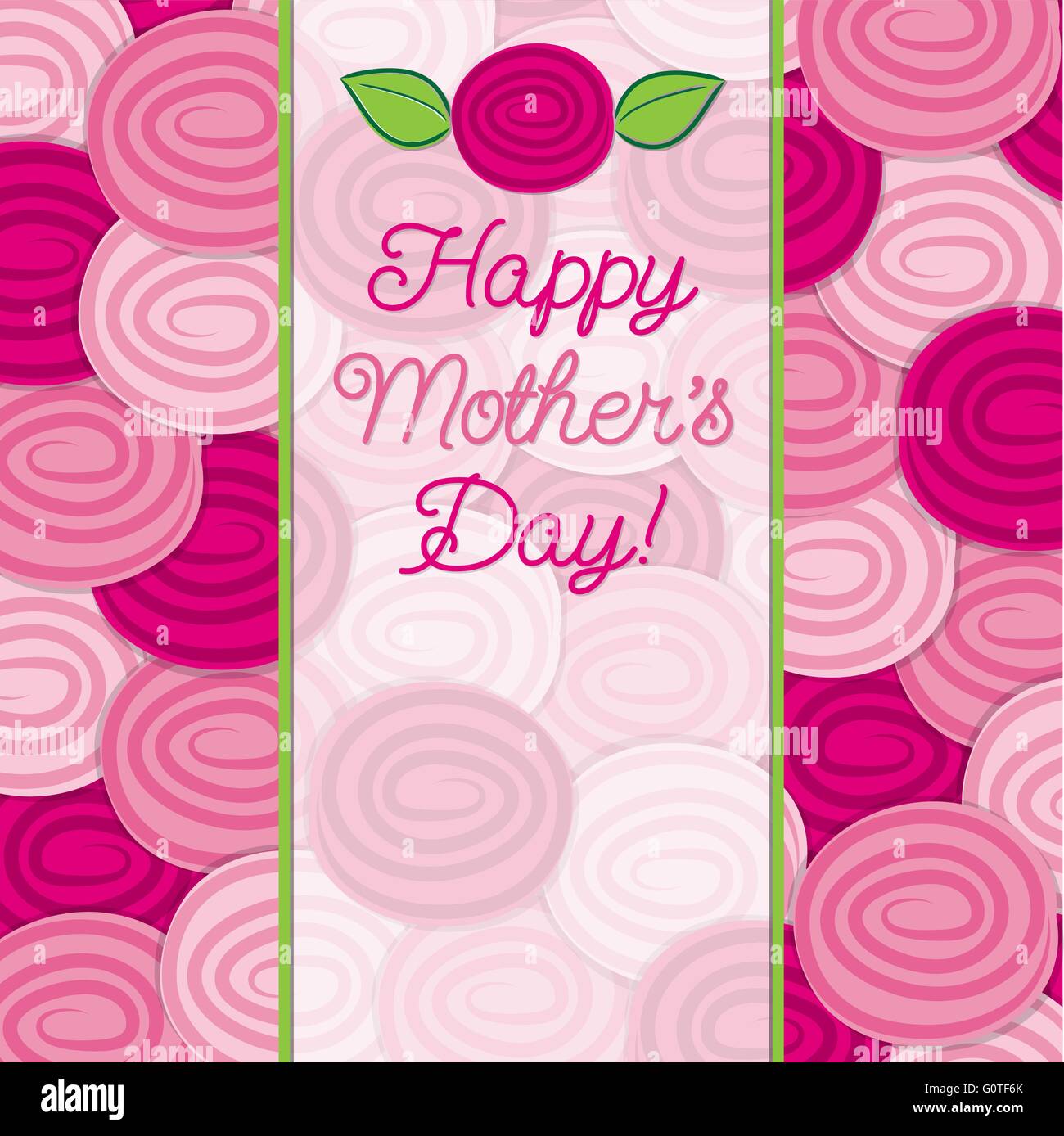 Rose Mother's Day card in vector format Stock Vector Image & Art - Alamy