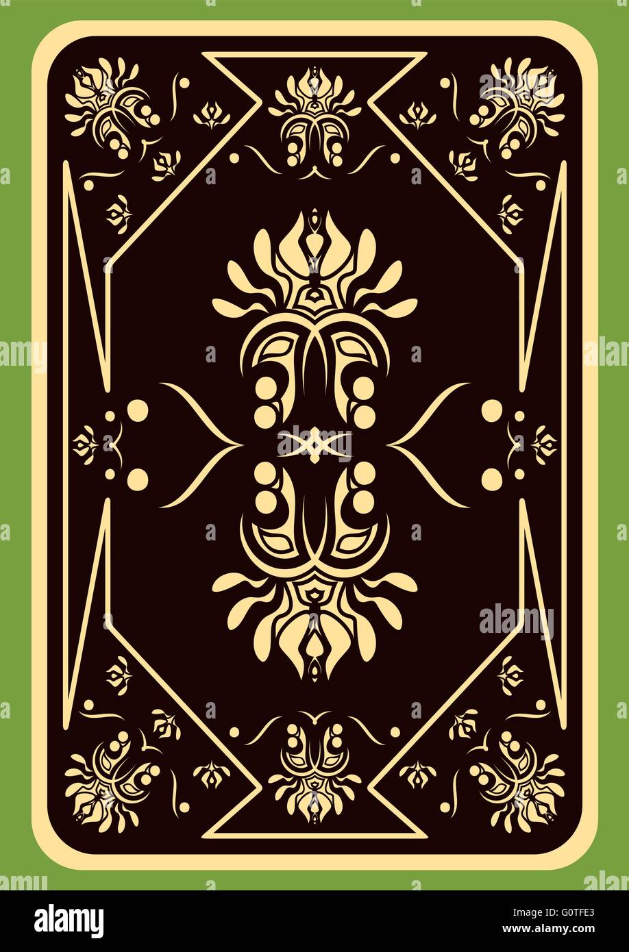 Design playing card back side hi-res stock photography and images - Alamy