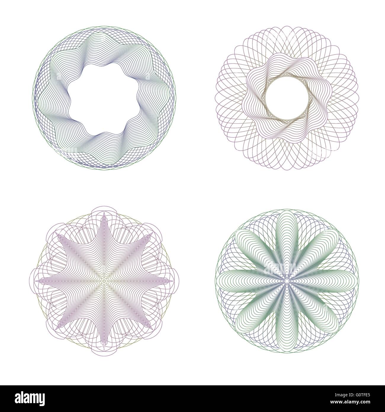 Guilloche vector vectors hi-res stock photography and images - Alamy