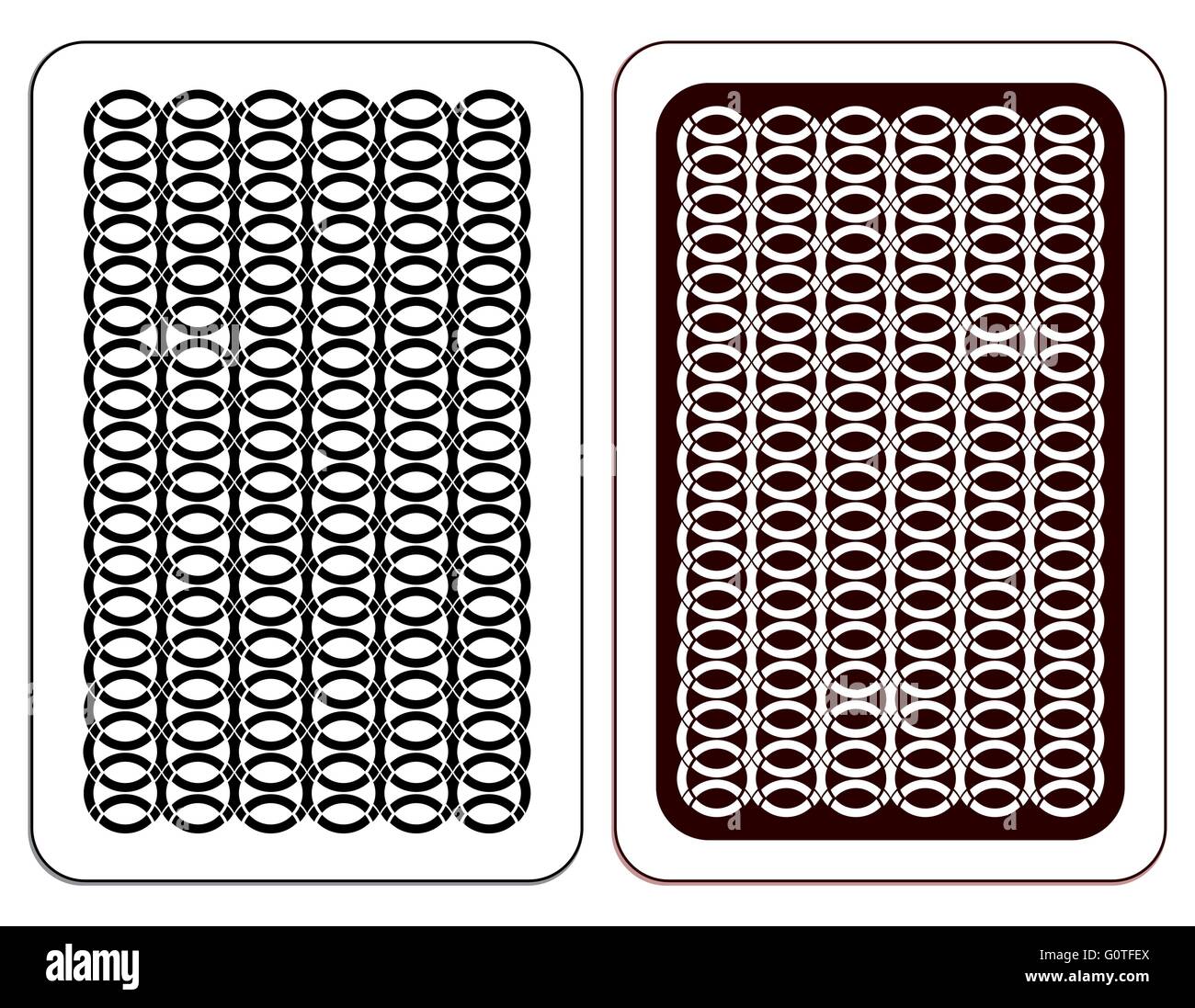 Design playing card back side hi-res stock photography and images - Alamy