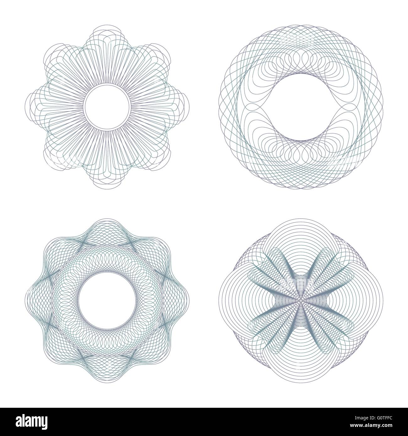 The rosettes with Stock Vector Images - Alamy