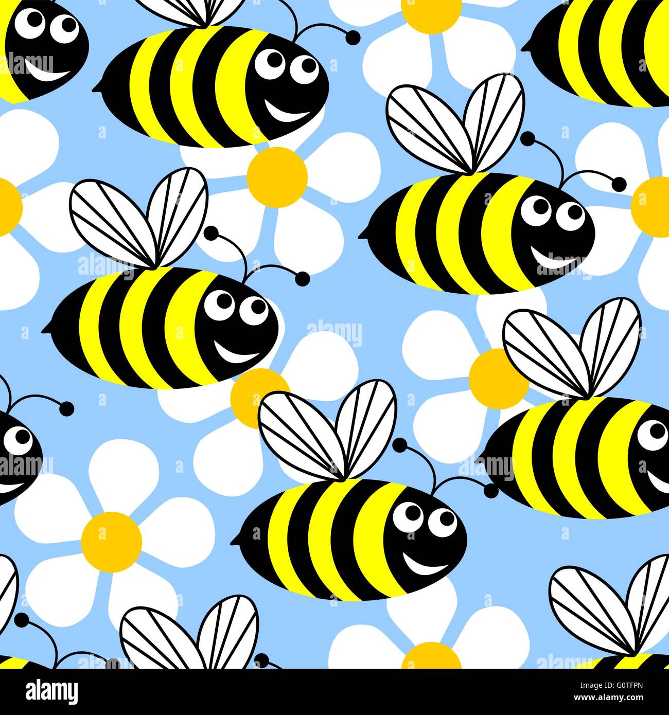 Bees and flowers Stock Vector Image & Art - Alamy