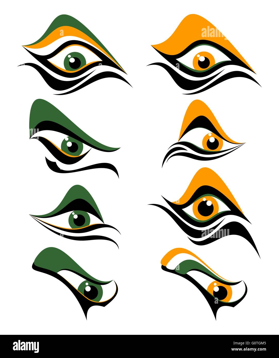Eye print Stock Vector Images - Alamy