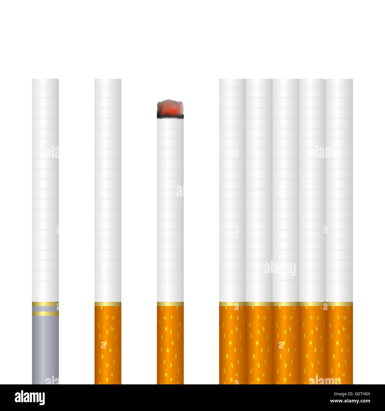 Cigarettes vector vectors Stock Vector Images - Alamy