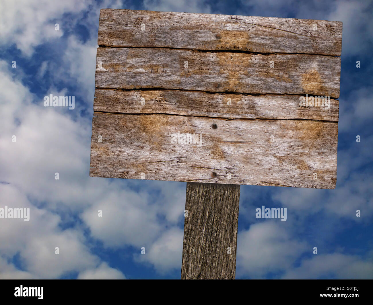 Blank Wooden Sign Board Stock Photo - Alamy