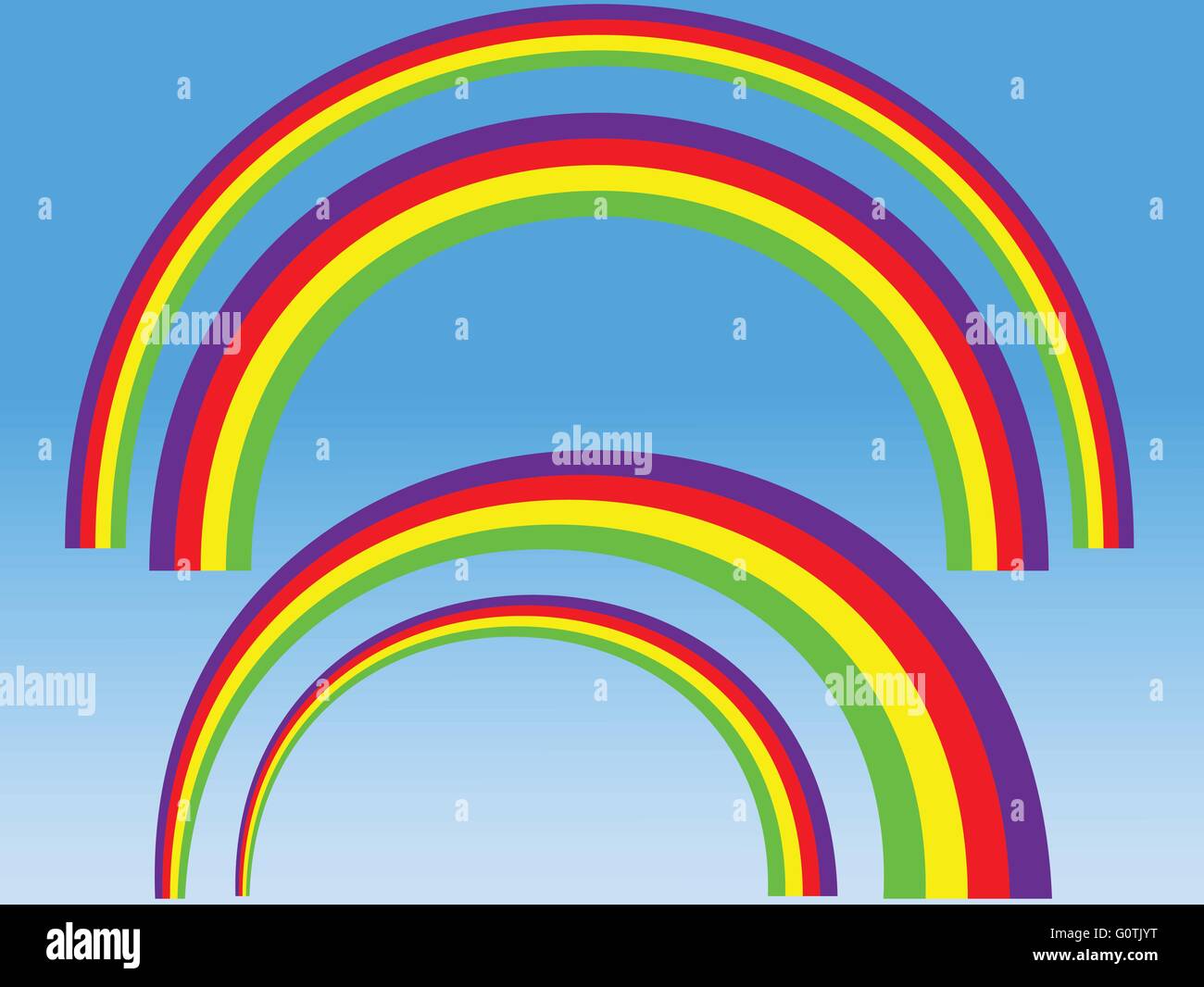 Vector Rainbow Shapes Stock Vector Image & Art - Alamy