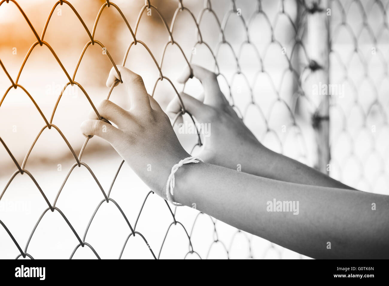 Children in prison. lack of Independence Stock Photo - Alamy