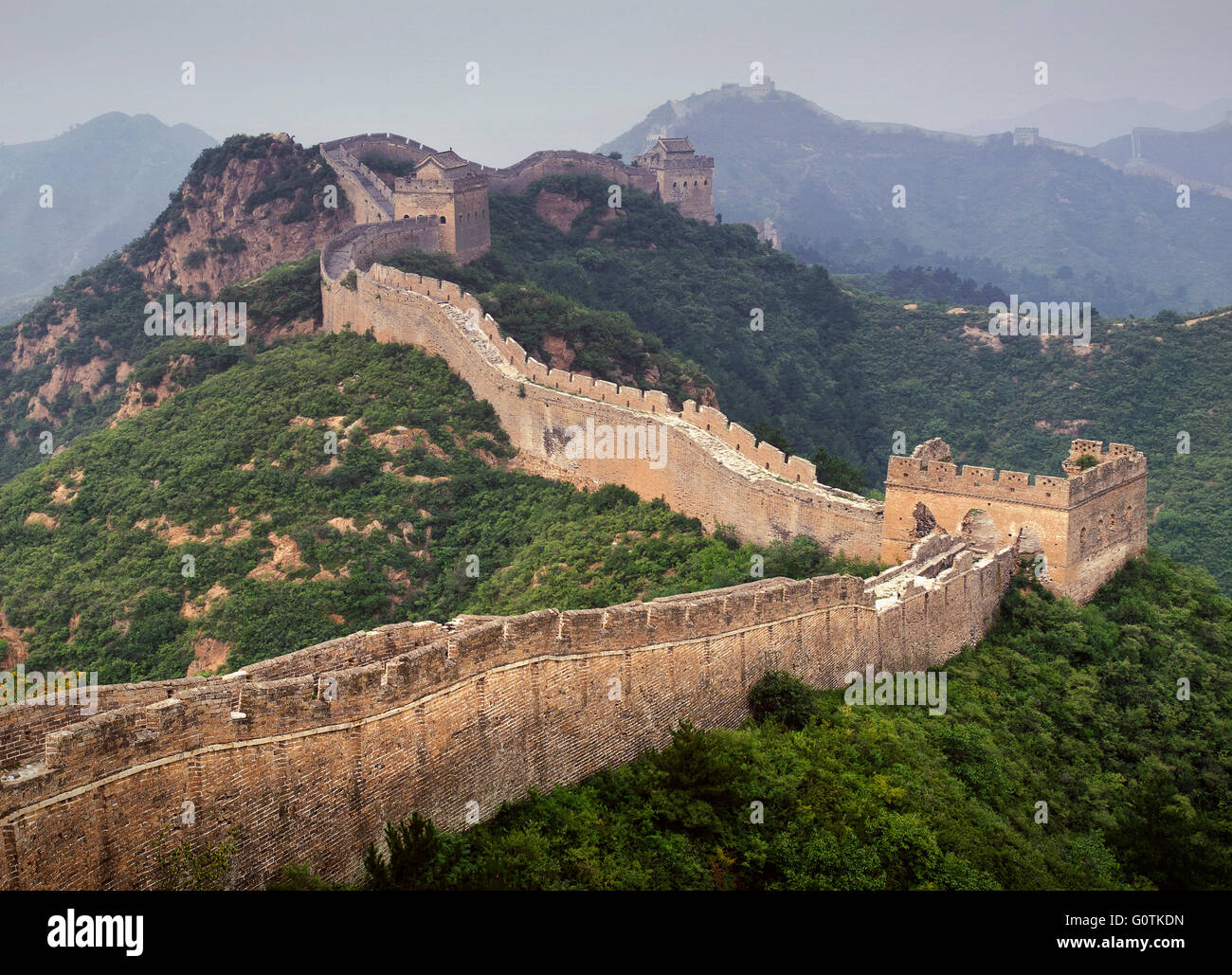Watchtowers along Great Wall of China Stock Photo - Alamy