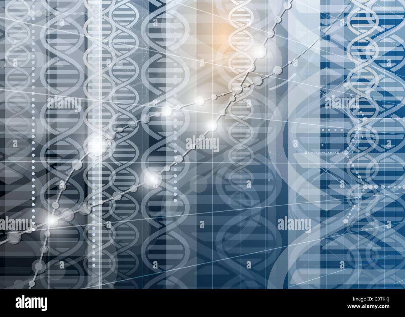 DNA Abstract icon and element collection. Futuristic technology ...