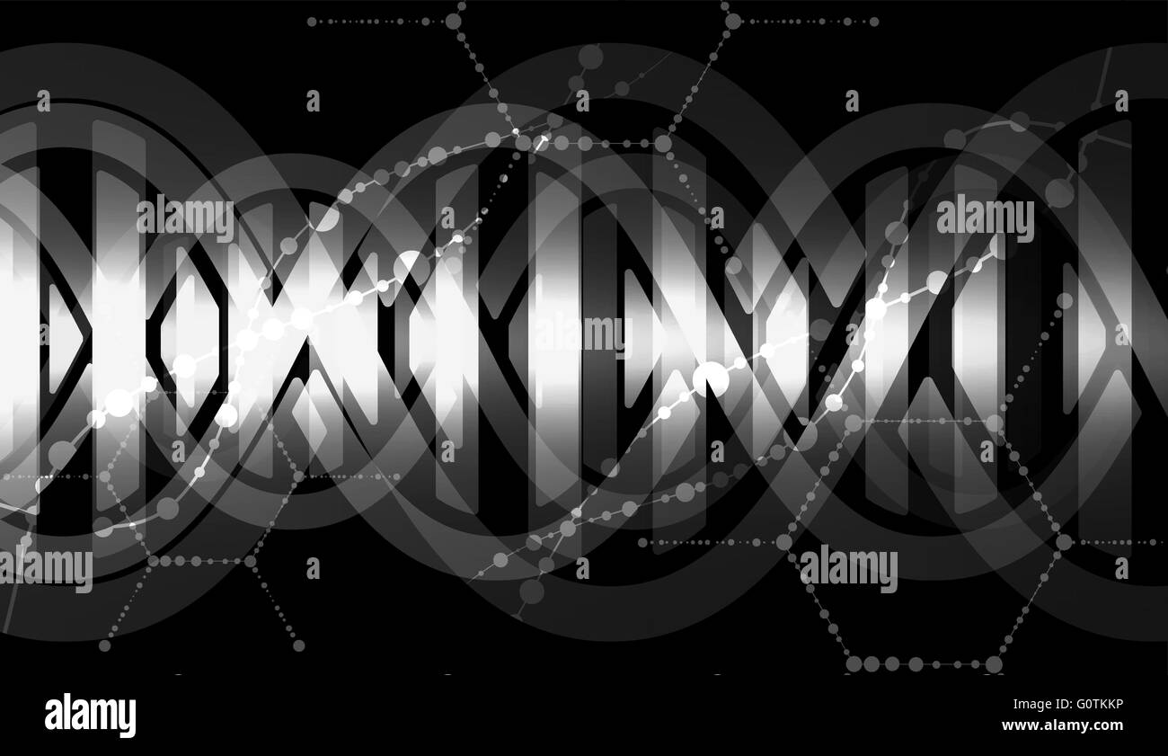 DNA Abstract icon and element collection. Futuristic technology ...