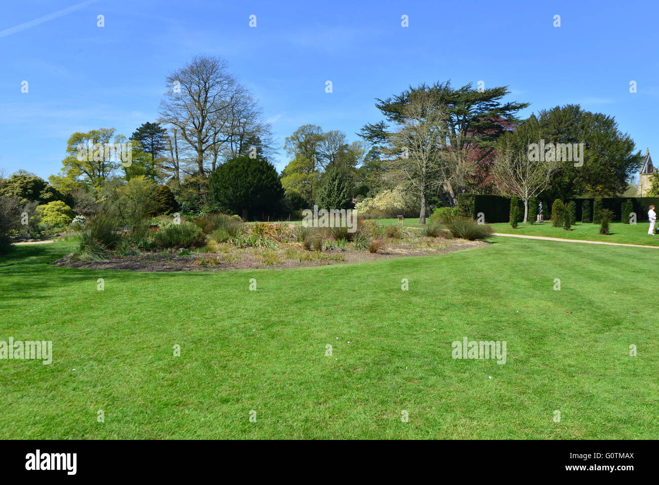An English country garden in late springtime Stock Photo - Alamy