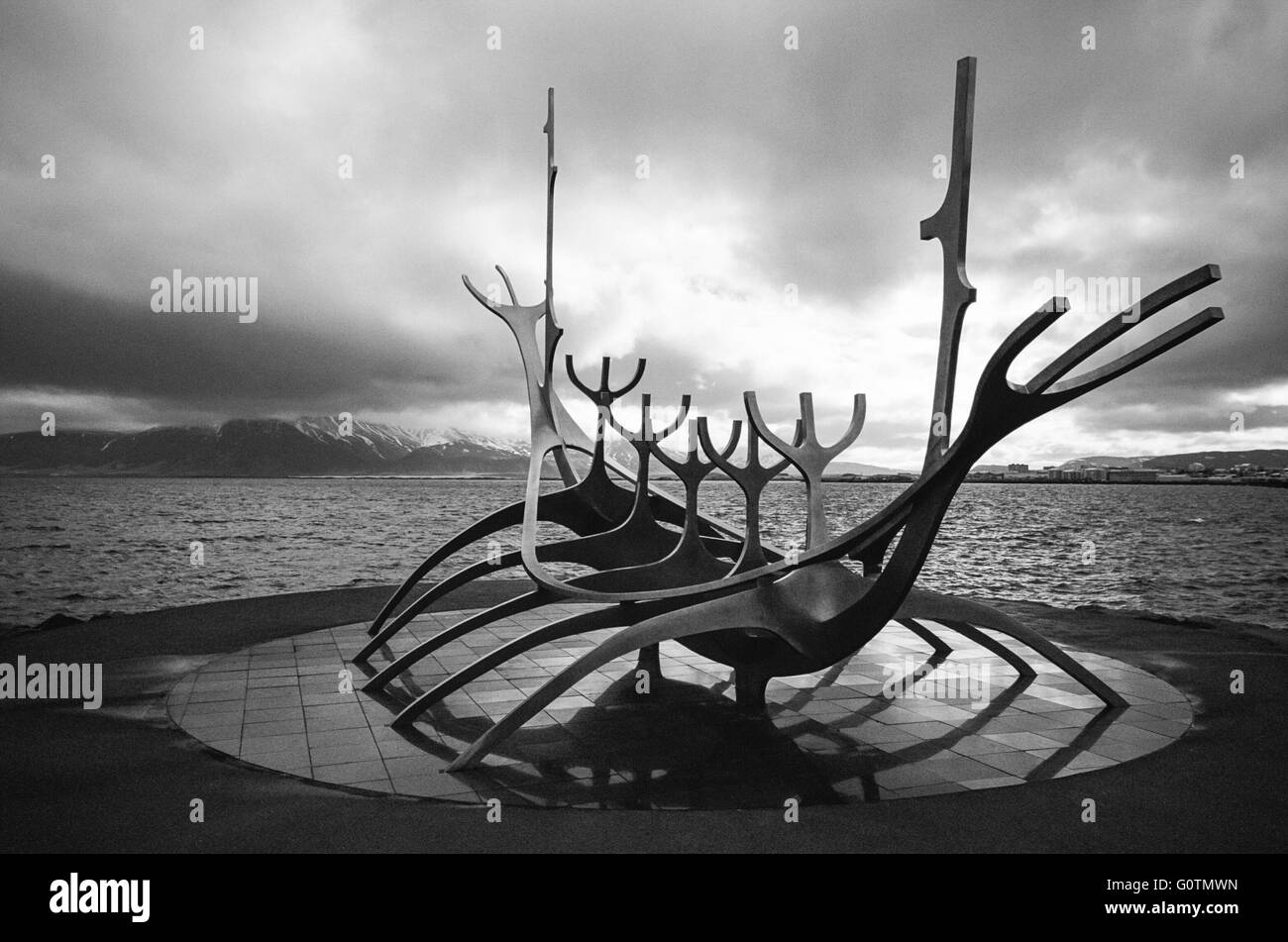 The Sun Voyager Sculpture in Reykjavik, Iceland Stock Photo - Alamy