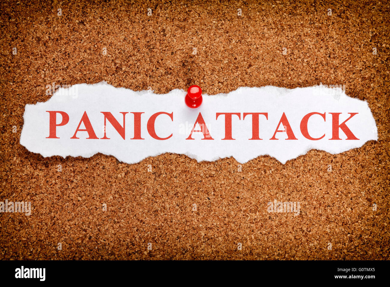 Torn piece of paper with words Panic Attack Stock Photo - Alamy