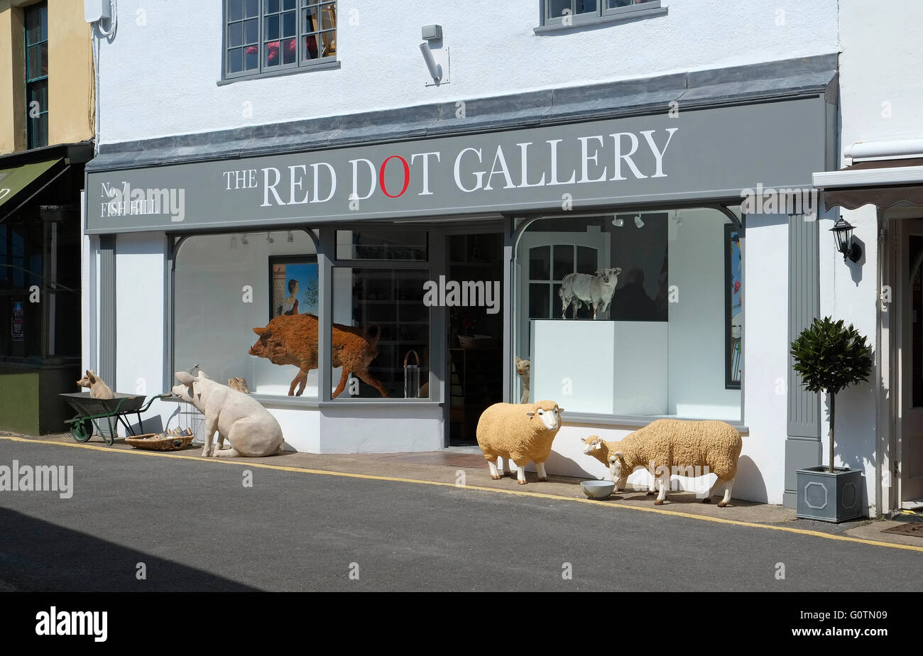 the red dot gallery, holt, north norfolk, england Stock Photo - Alamy