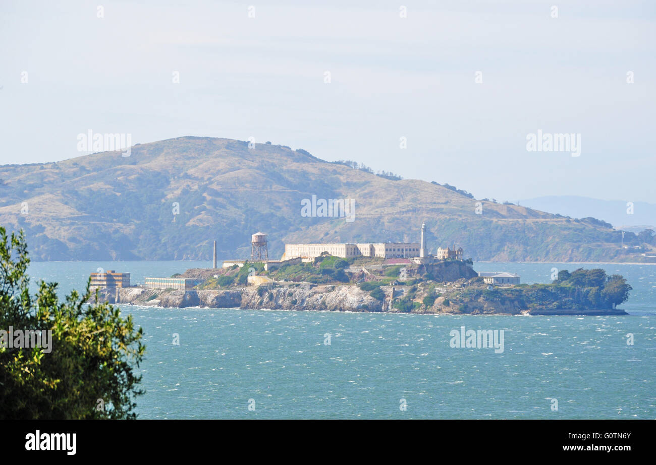 California, Usa: the prison of Alcatraz island in the San Francisco Bay ...