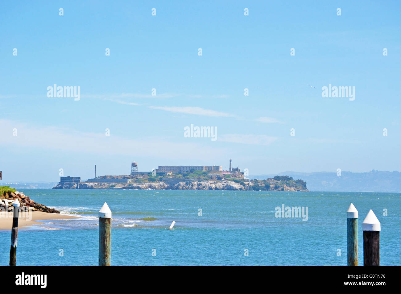 California, Usa: the prison of Alcatraz island in the San Francisco Bay ...