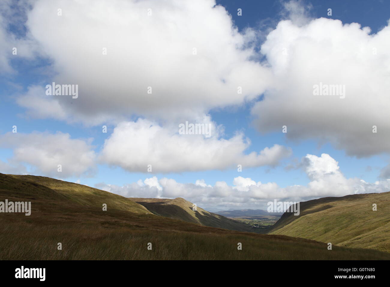 The Glengesh Pass on the R230 south of Ardara, County Donegal, Republic ...