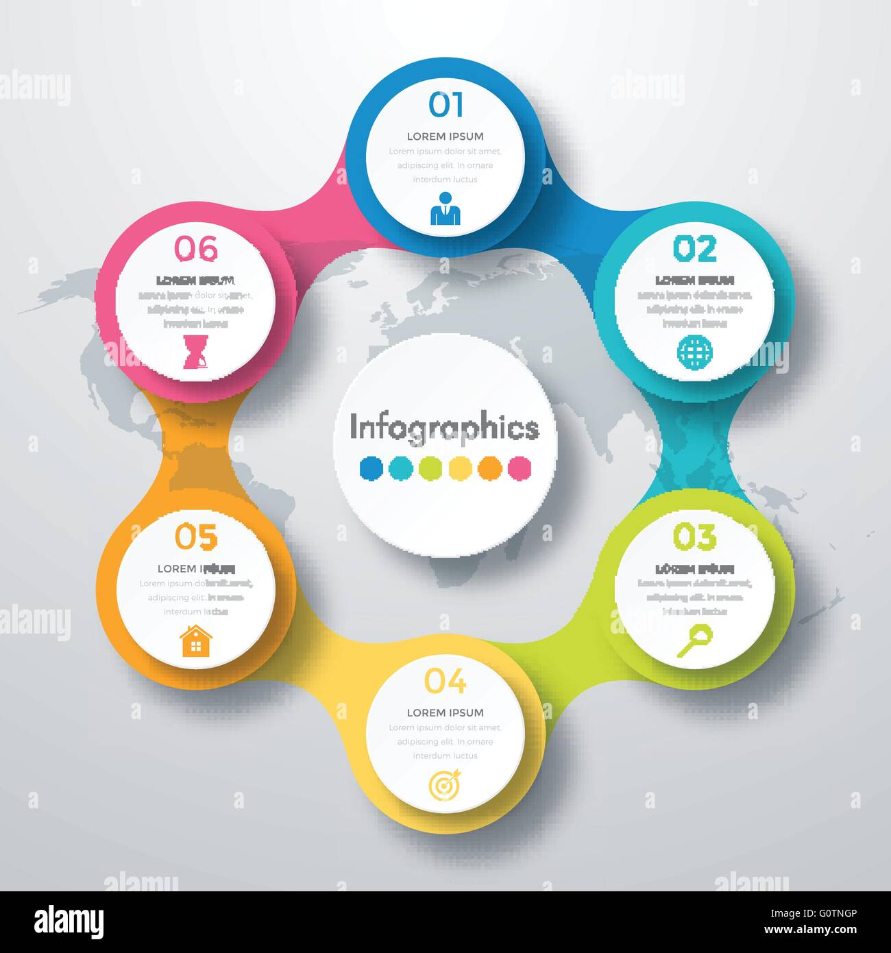 Infographic design with colored Stock Vector Image & Art - Alamy