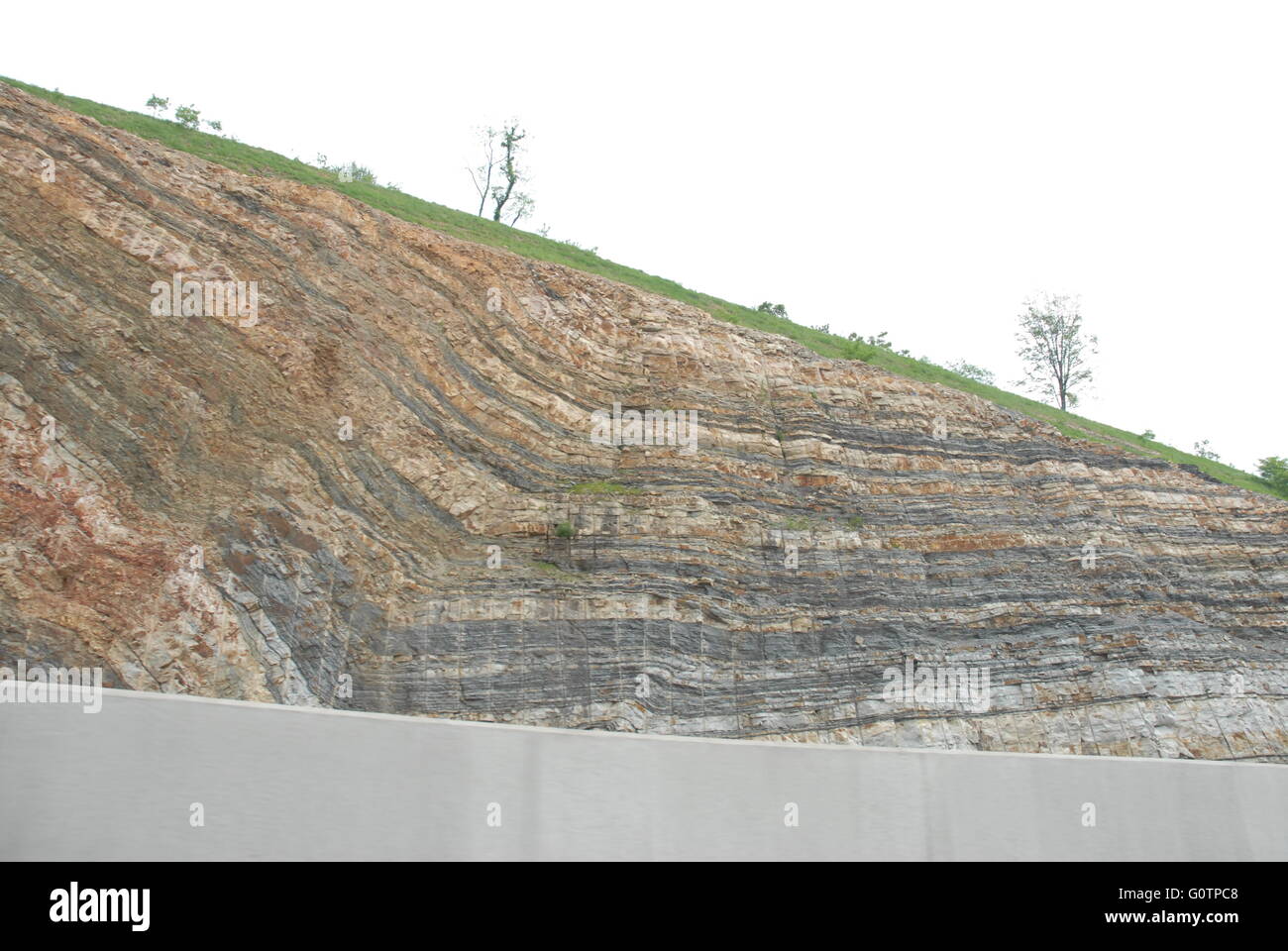 Asymmetrical Anticline