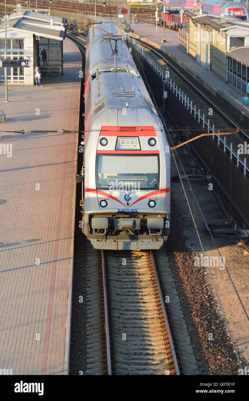 At Vilnius train station Stock Photo - Alamy