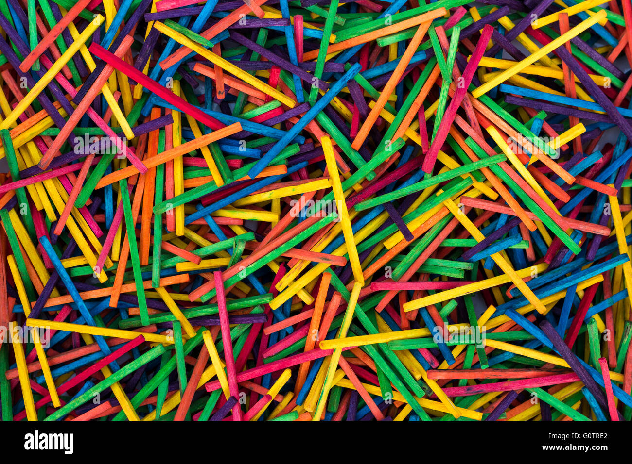 Wonderful mixture of colors in these sticks Stock Photo - Alamy