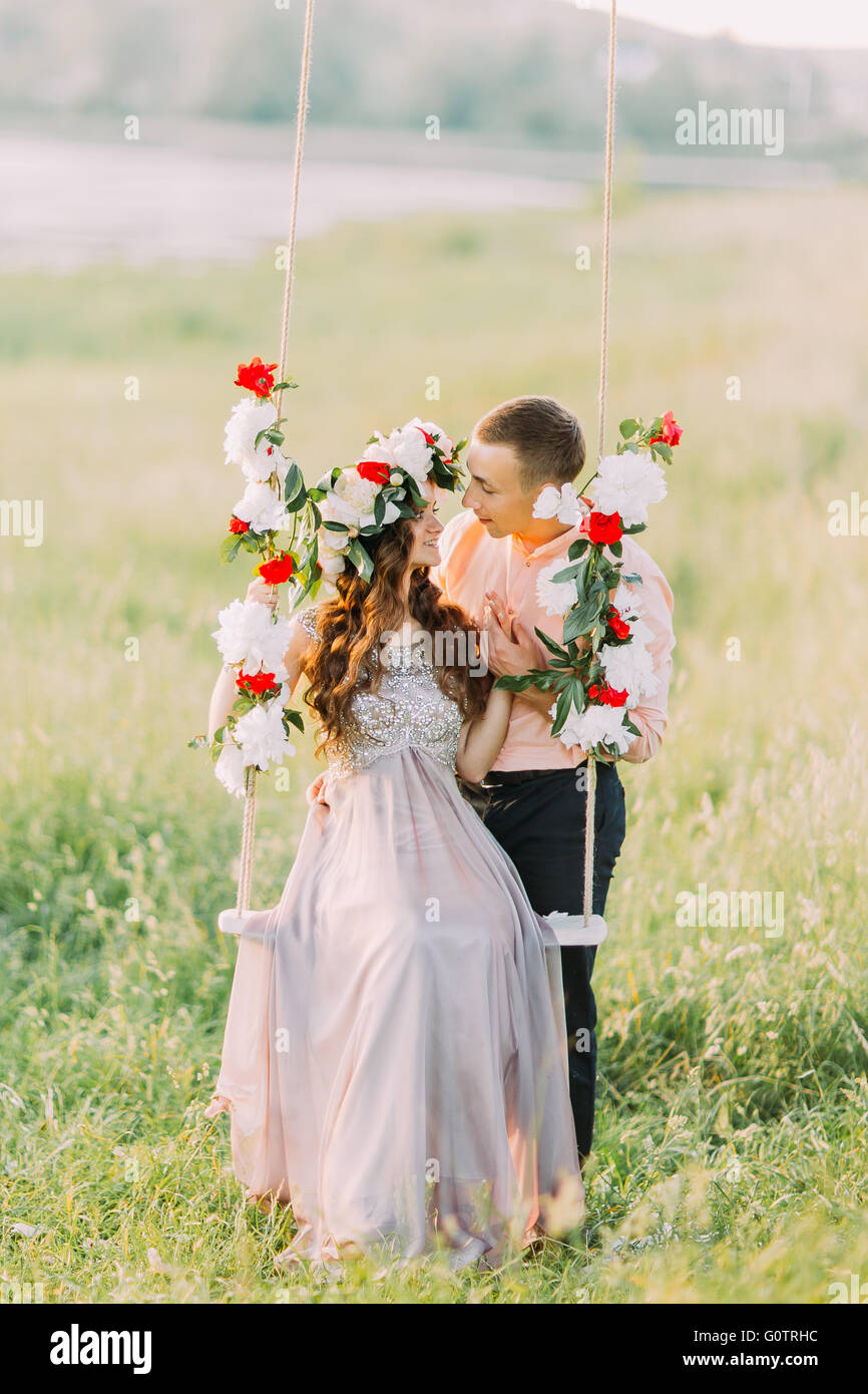 Mature couple swinging hi-res stock photography and images - Alamy