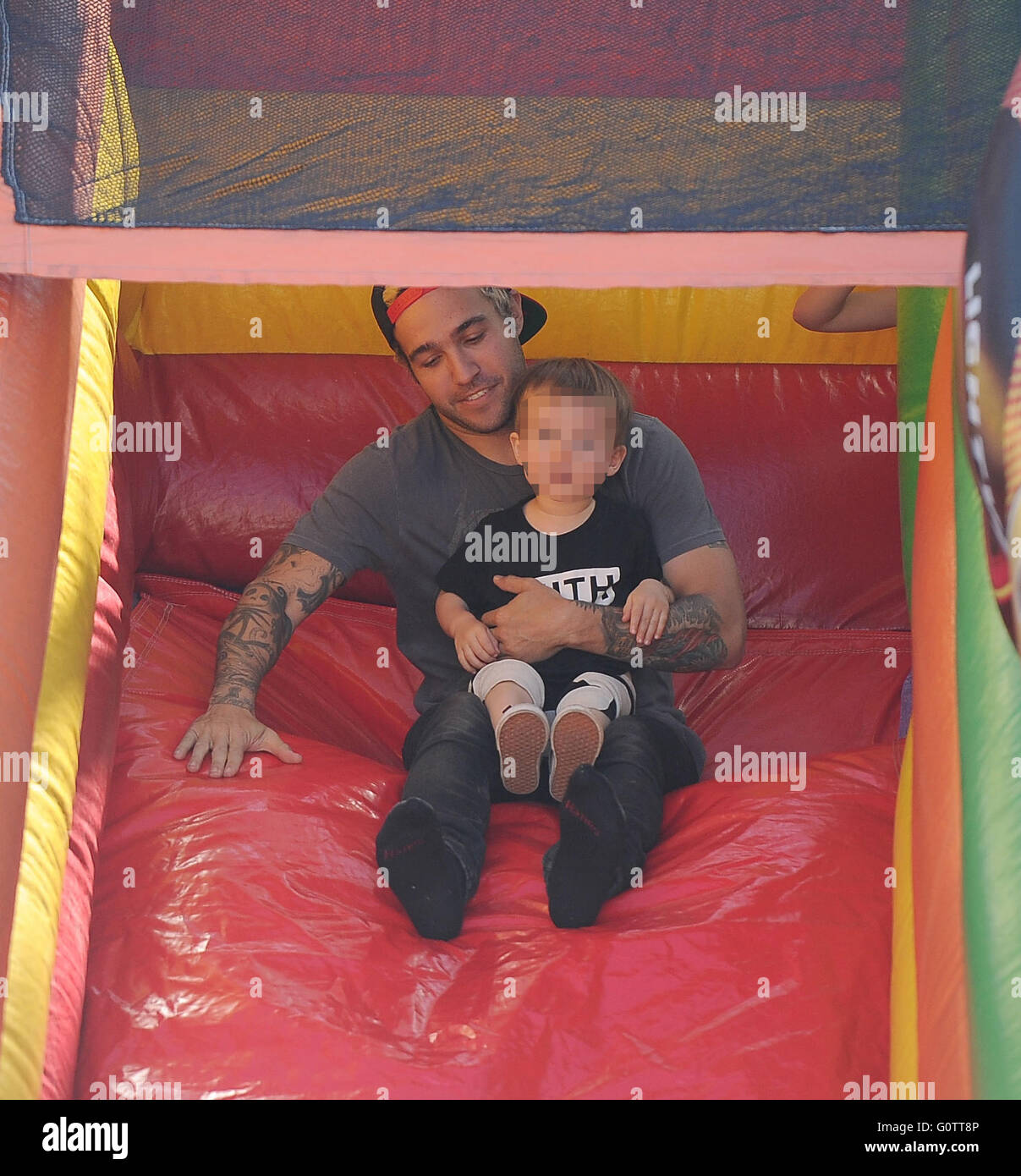 Pete Wentz takes his partner Meagan Camper and sons, Bronx and Saint ...
