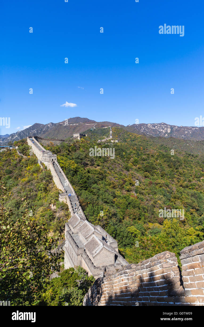 The great wall , Mutianyu part, in Beijing, China Stock Photo - Alamy