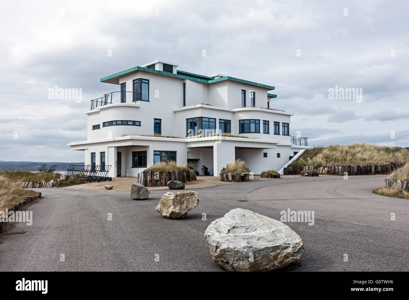 Castle Stuart golf course club house in Castle Stuart east of Inverness ...