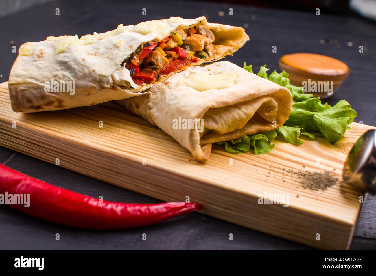 Homemade fries on a table Stock Photo - Alamy