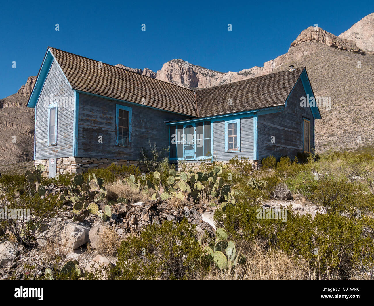 House, Williams Ranch, Guadalupe Mountains National Park, Texas Stock ...