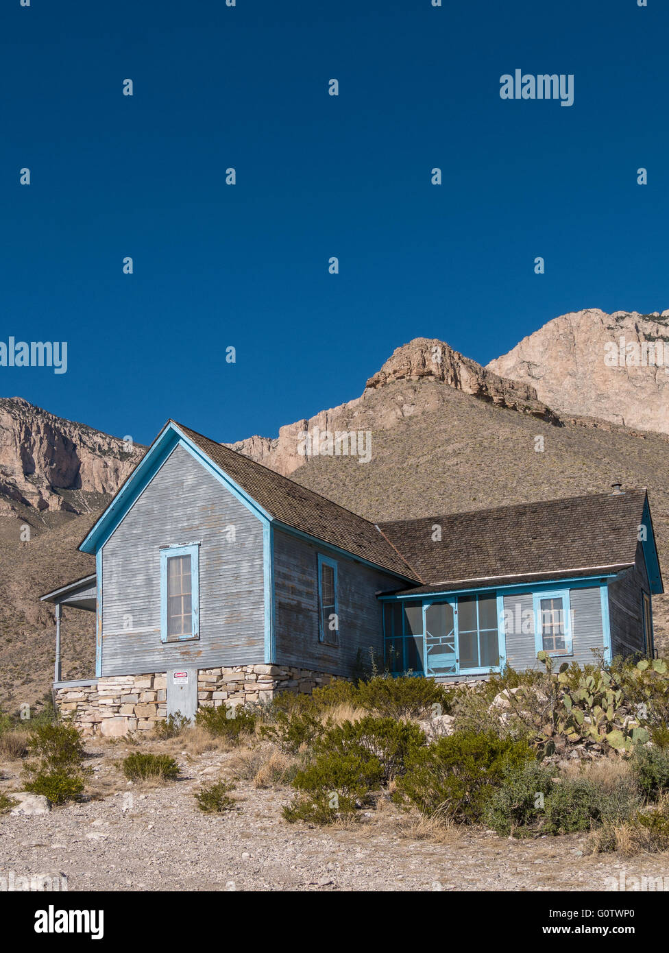 House, Williams Ranch, Guadalupe Mountains National Park, Texas Stock ...