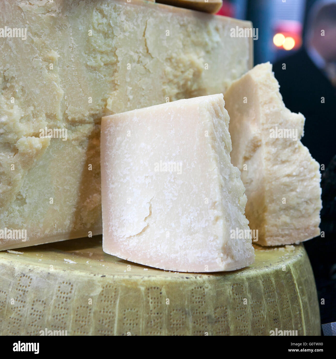 Gourmet Organic Parmesan Cheese on a Background Stock Photo - Alamy