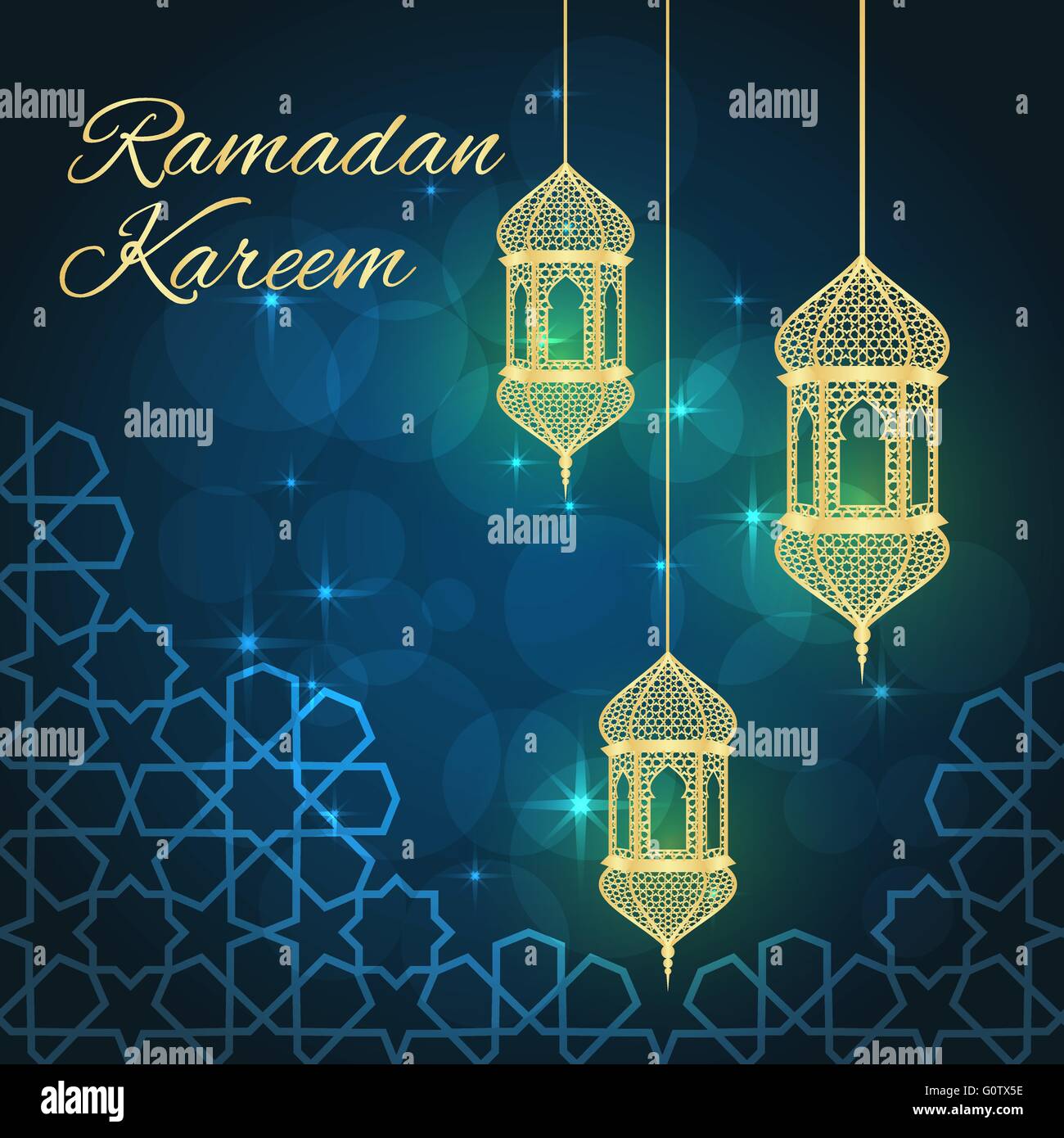 ramadan greeting card Stock Vector Image & Art - Alamy