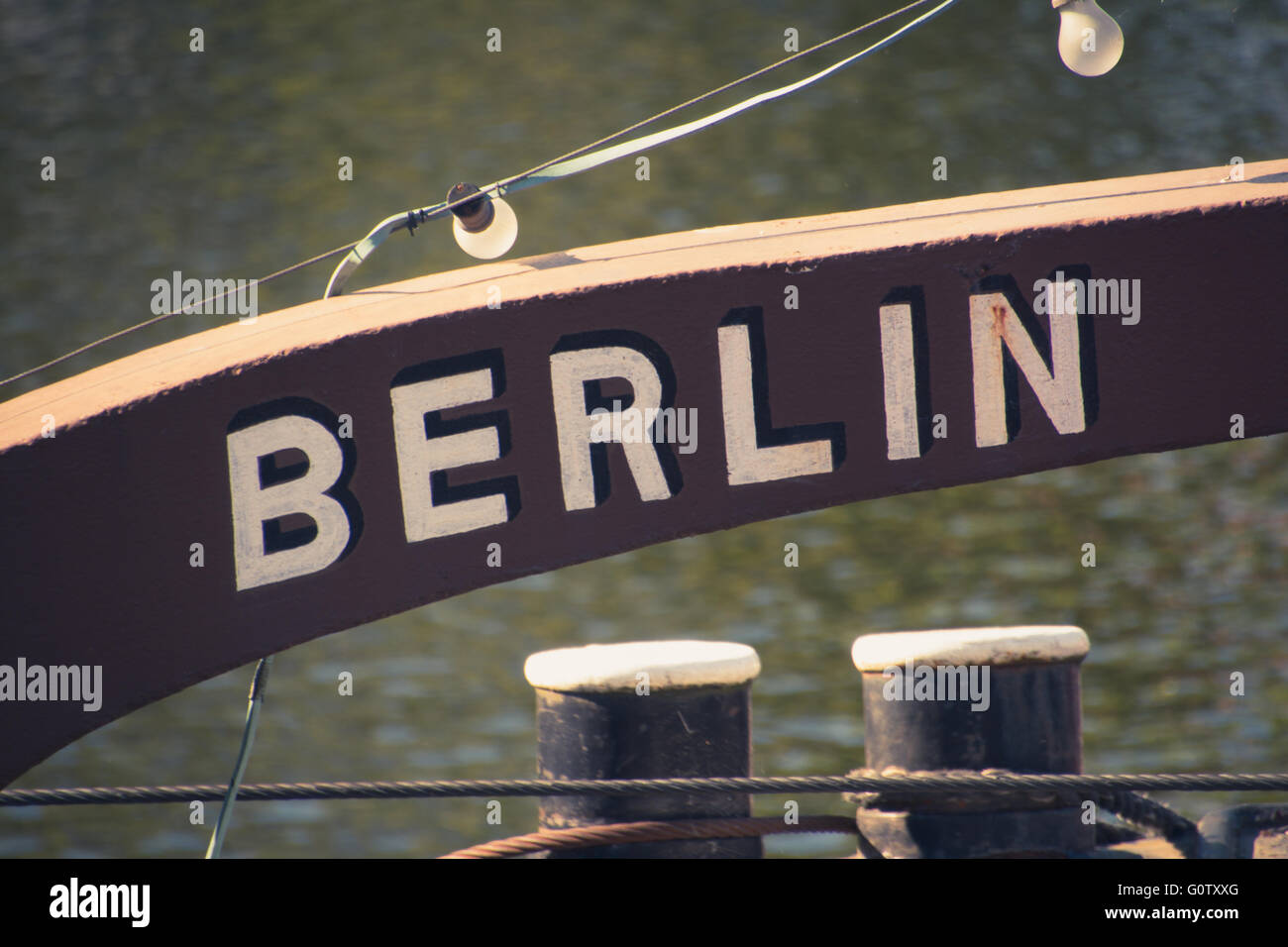 Vintage boat name hi-res stock photography and images - Alamy