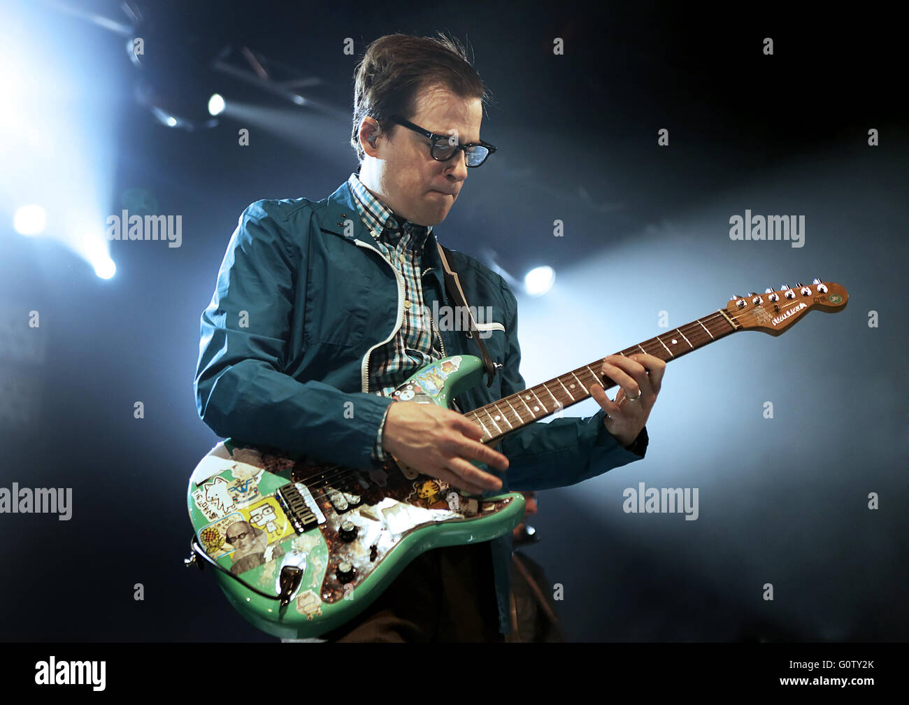 Weezer Performing at Manchester Academy Featuring: Weezer, Rivers Cuomo ...
