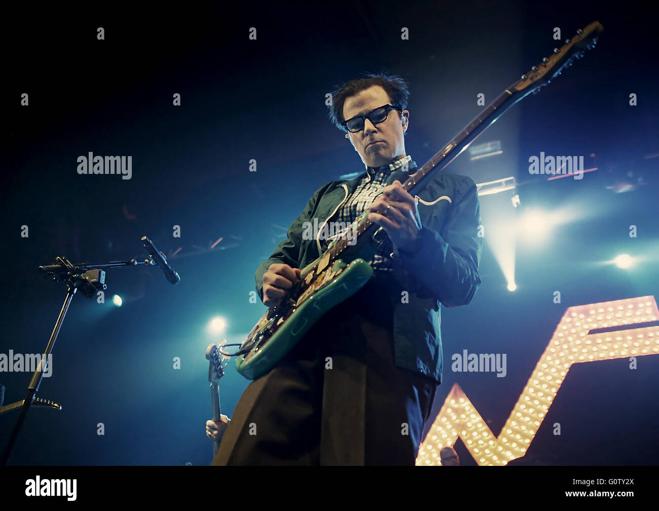 Weezer Performing at Manchester Academy Featuring: Weezer, Rivers Cuomo ...
