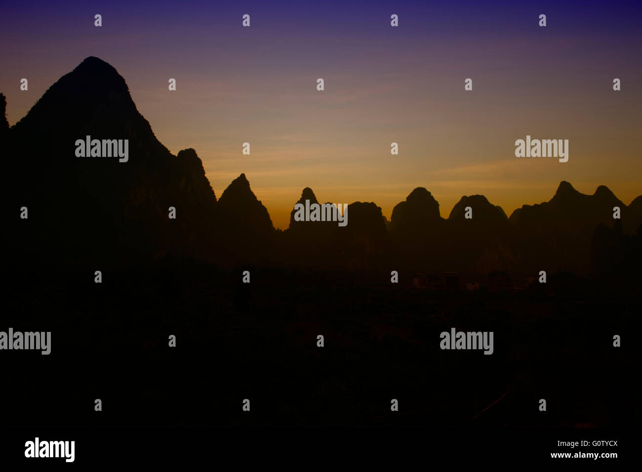 Karst mountains limestone peaks li hi-res stock photography and images ...