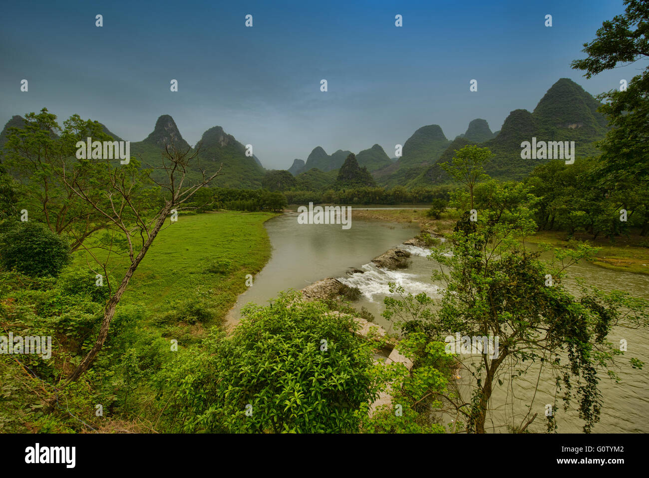 Karst mountains limestone peaks li hi-res stock photography and images ...