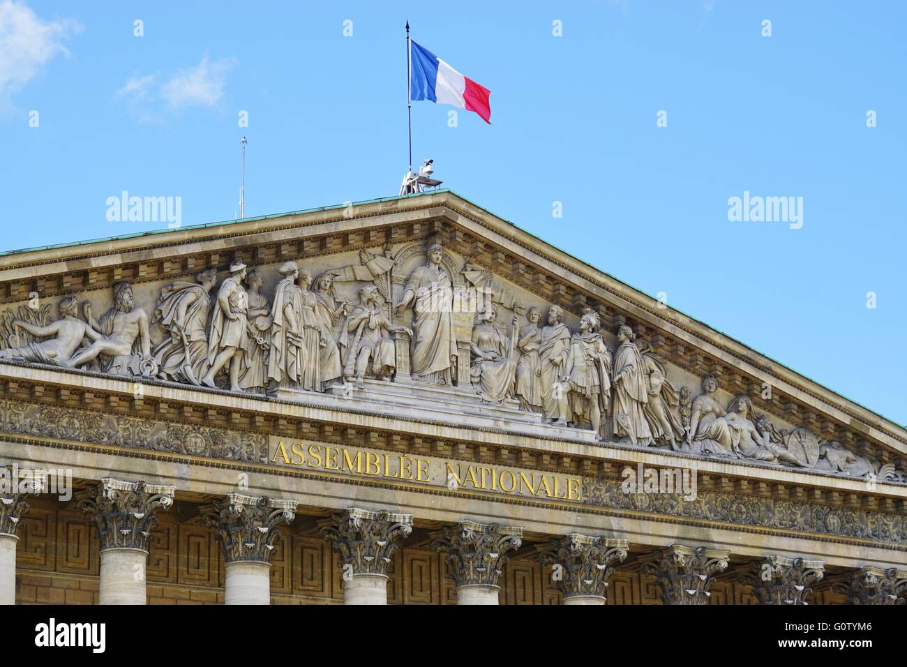 The French Parliament Assemblee Nationale (National Assembly) building ...