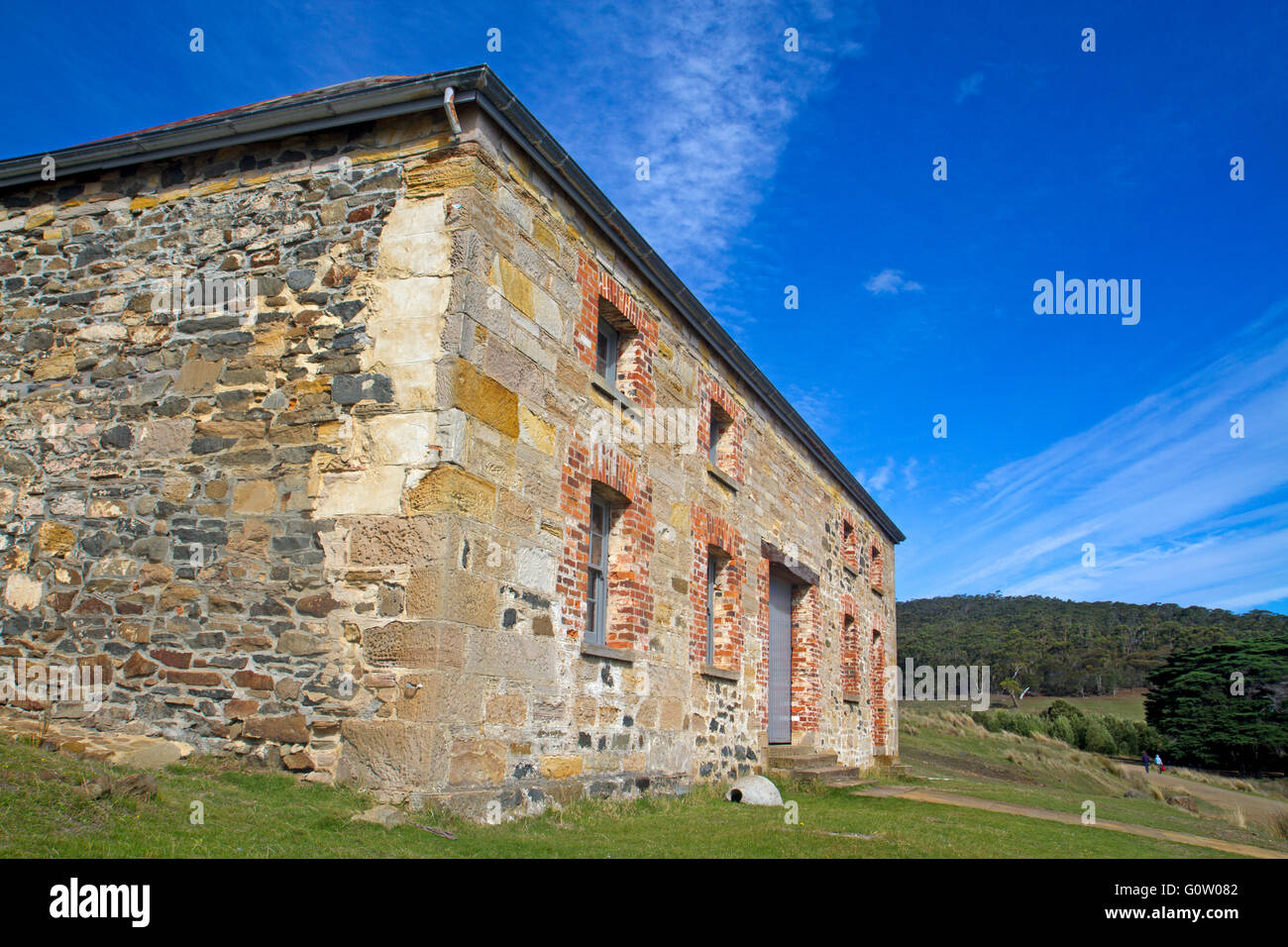 The Commissariat Store at Darlington on Maria Island Stock Photo - Alamy